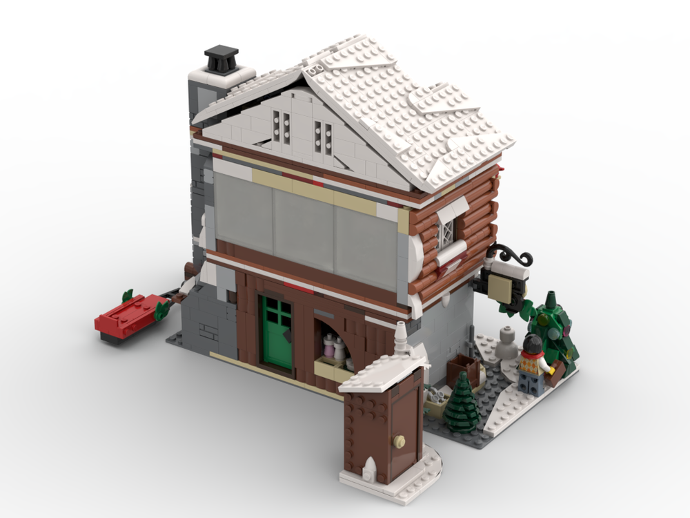 Lego Moc Modular Alpine Lodge Modification Of Set 10325 By Brick