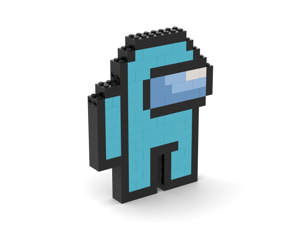 LEGO MOC Among Us Cyan Crewmate by The Bobby Brix Channel | Rebrickable ...