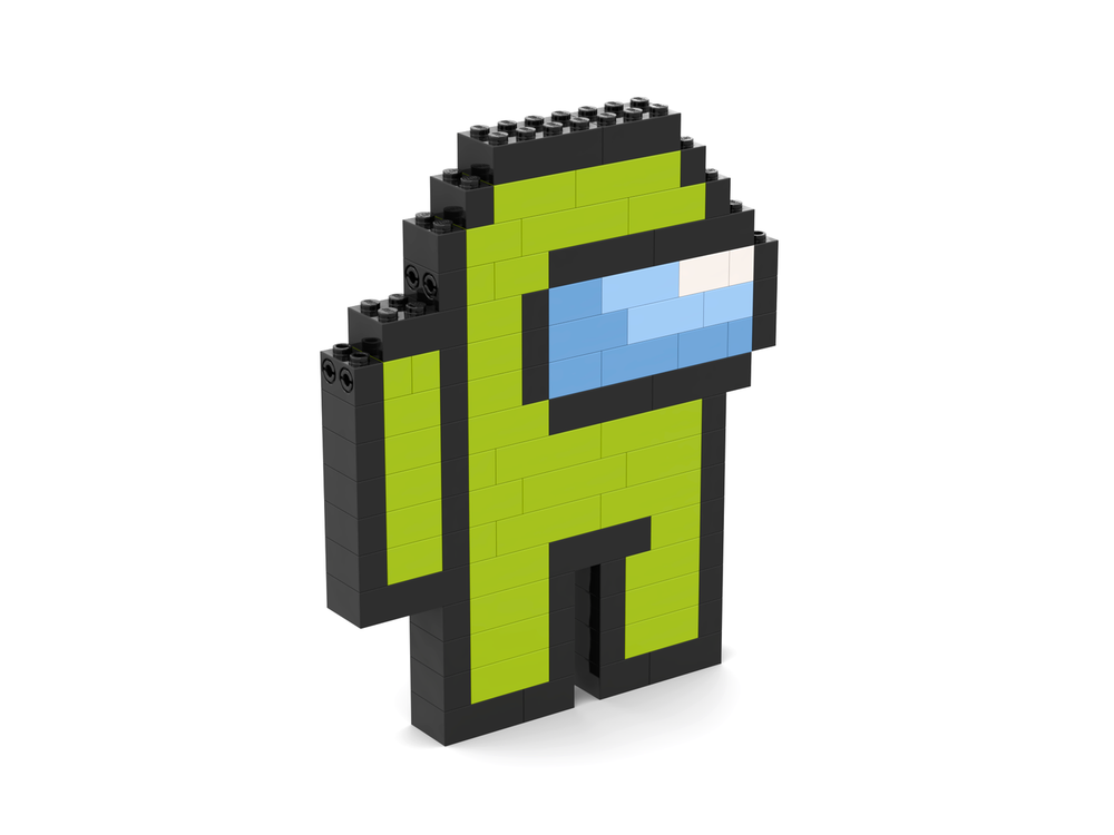 LEGO MOC Among Us Lime Crewmate by The Bobby Brix Channel | Rebrickable ...