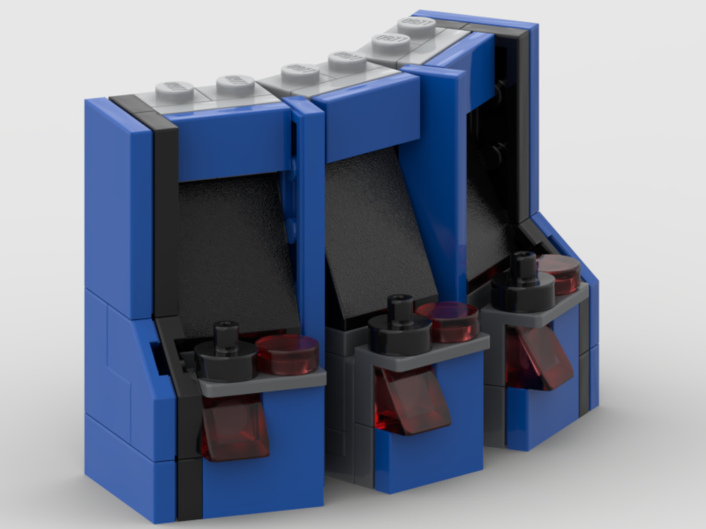 LEGO MOC 3-Person Arcade Machine by t-nova | Rebrickable - Build with LEGO