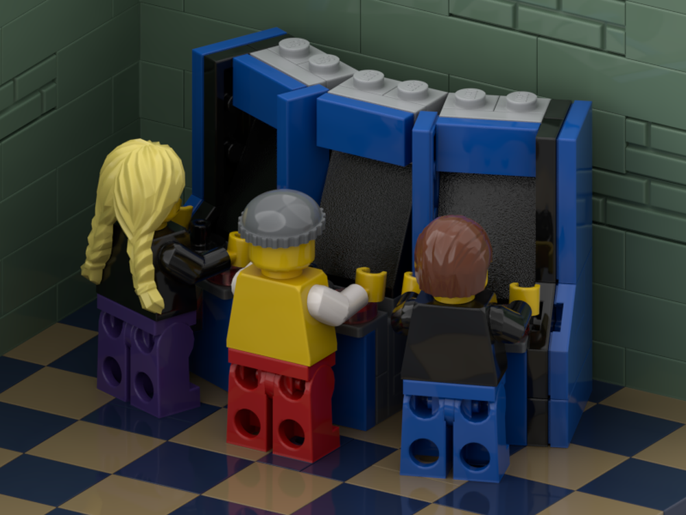 LEGO MOC 3-Person Arcade Machine by t-nova | Rebrickable - Build with LEGO