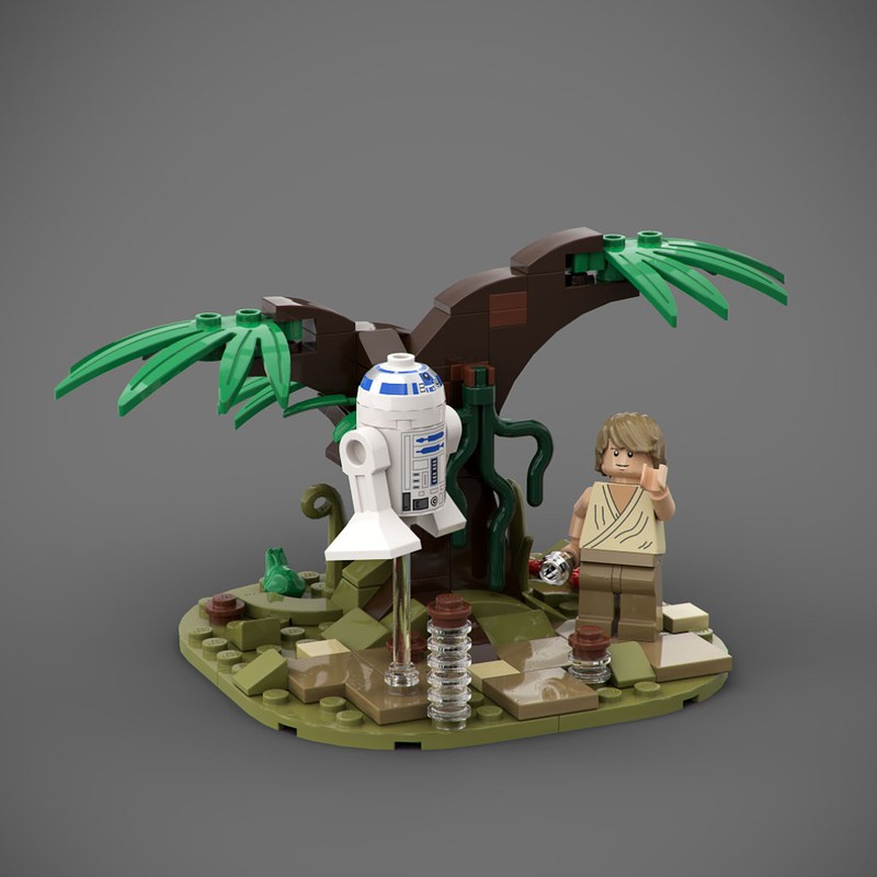 LEGO MOC Luke Skywalker Force Training by BrickTrolls | Rebrickable ...