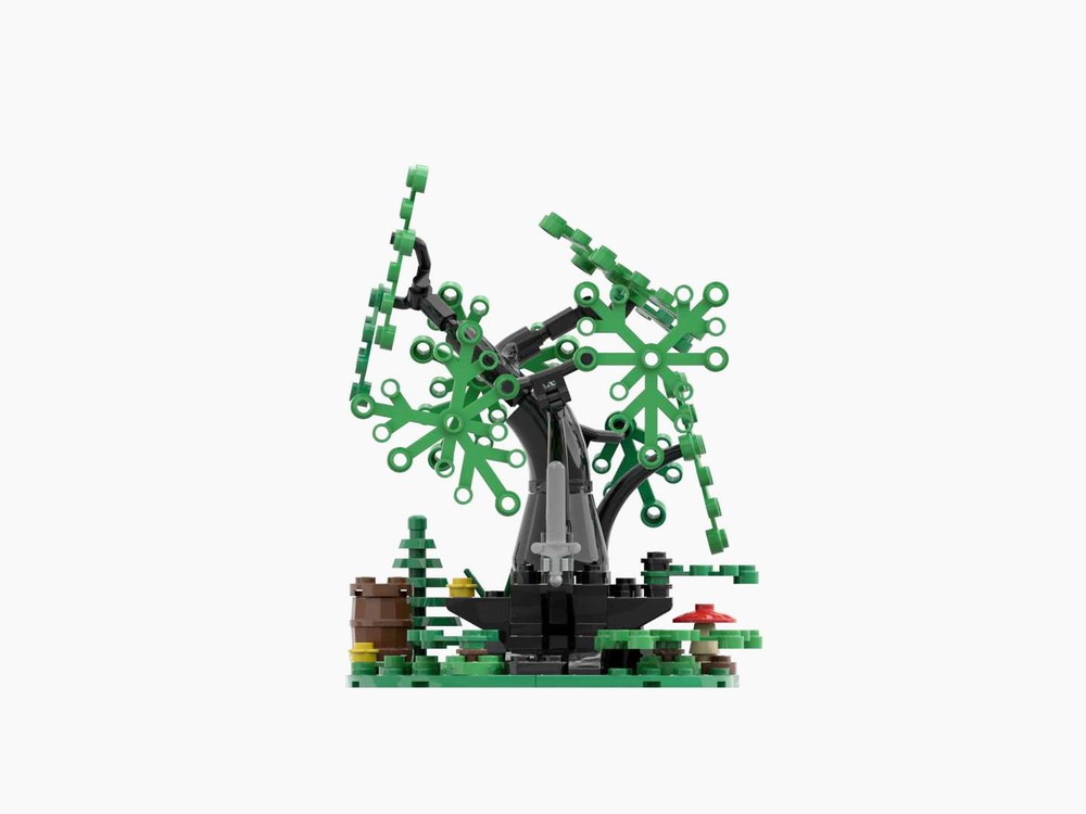 Lego Moc Forestmen Magical Sword By Sansana Rebrickable Build With Lego
