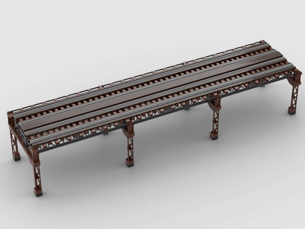 LEGO MOC Modular L Track Extended (Pearl Dark Grey beams) by EMRE_04 ...