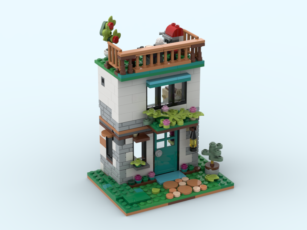 LEGO MOC Little Flat Top Cozy House 31139 by MossyMocBricks ...