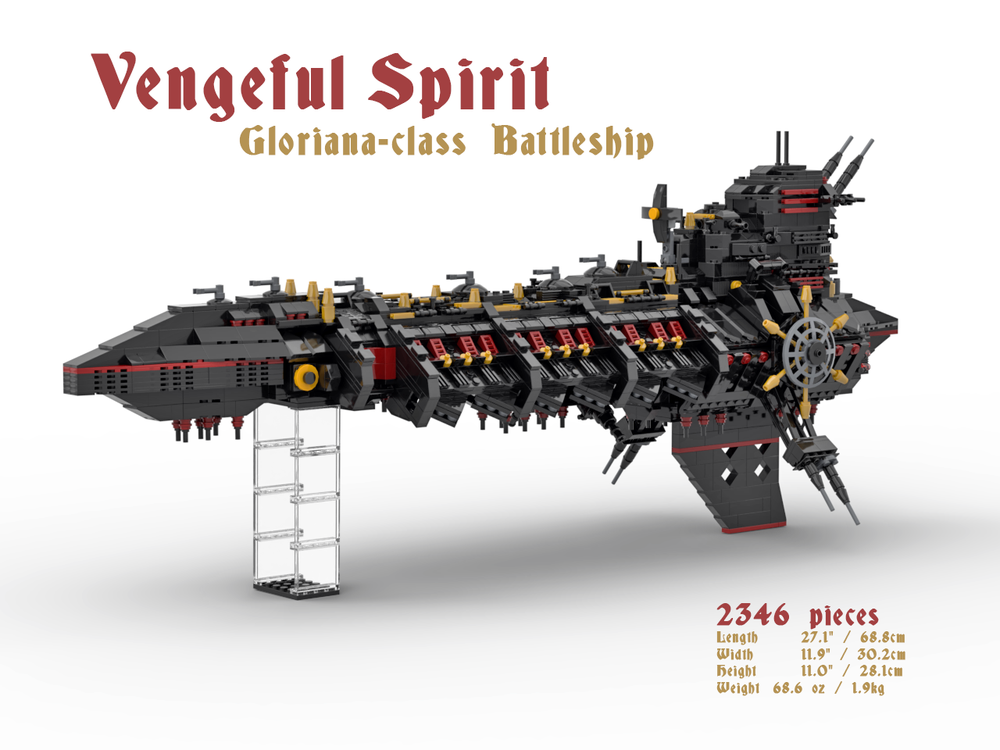 LEGO MOC Warhammer 40k - Vengeful Spirit (Gloriana Class Battleship) by ...