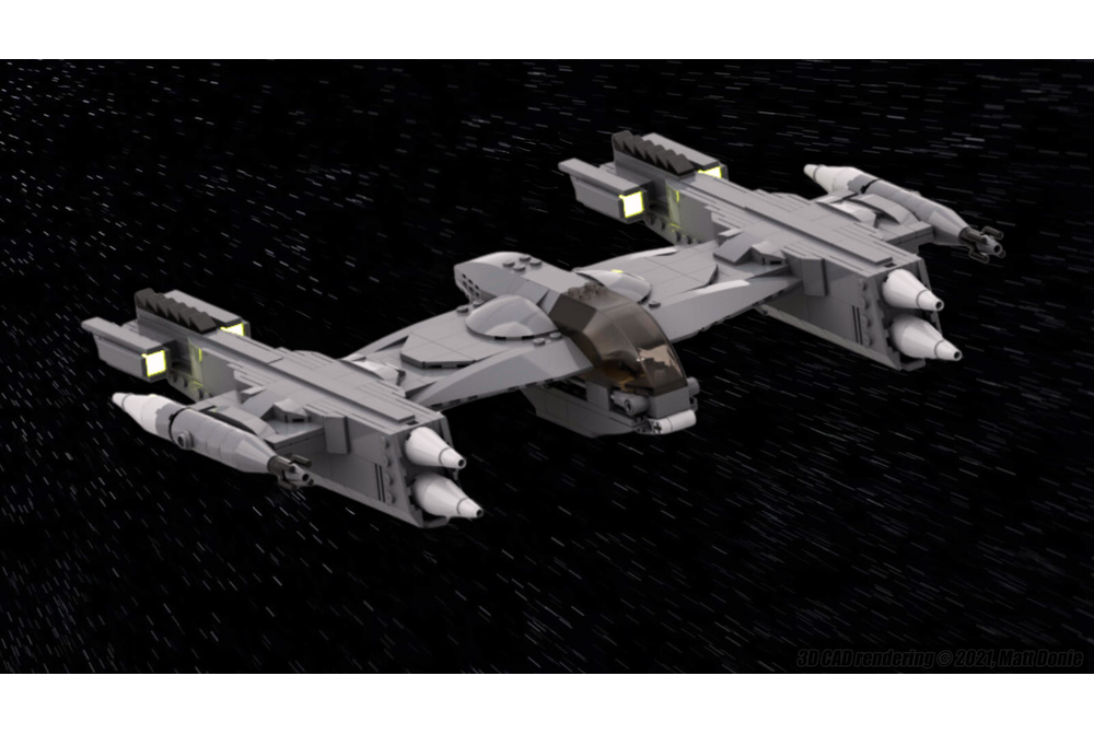 Lego Moc Rogue Class Starfighter V2 By Thelegowolfpack Rebrickable