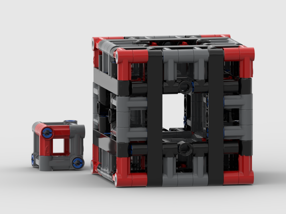 LEGO MOC Menger Sponge L2 by Stereog | Rebrickable - Build with LEGO