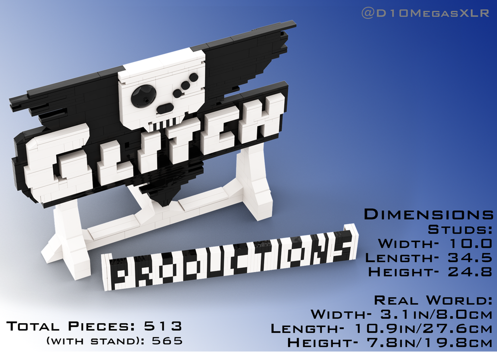 LEGO MOC Glitch Productions Logo by D10MegasXLR | Rebrickable - Build ...
