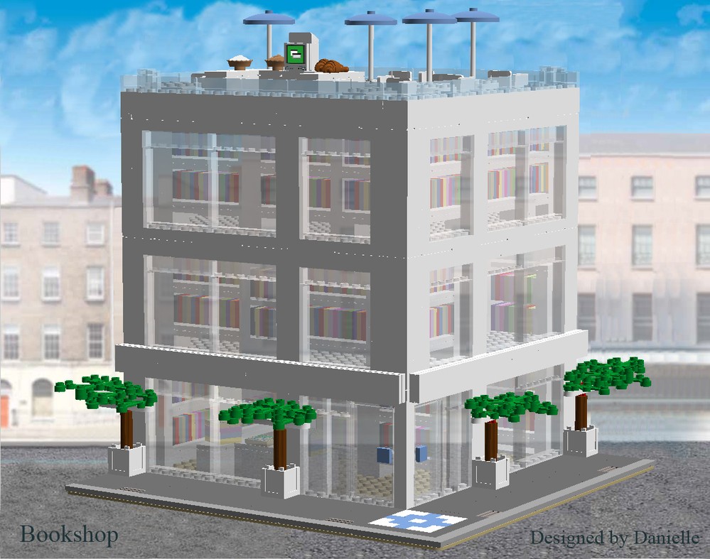 LEGO MOC Bookshop by Danielle | Rebrickable - Build with LEGO