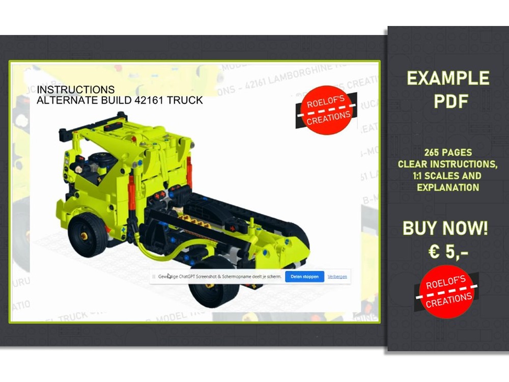 Lego Moc 42161 B Model Truck By Roelofs Creations Rebrickable Build
