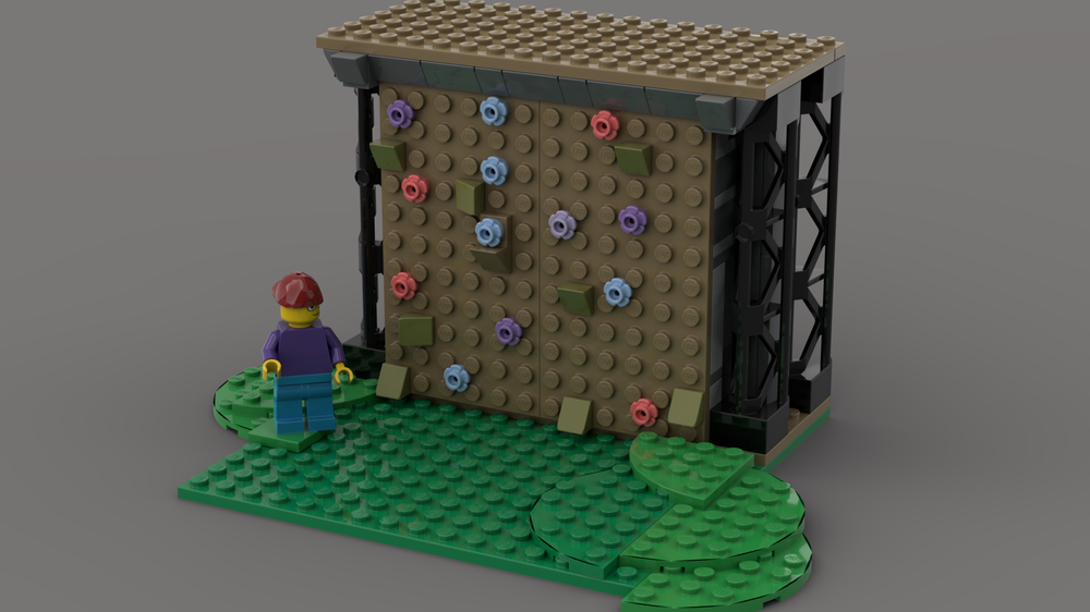 LEGO MOC Beginner Rock Climbing Wall by causmc | Rebrickable - Build ...