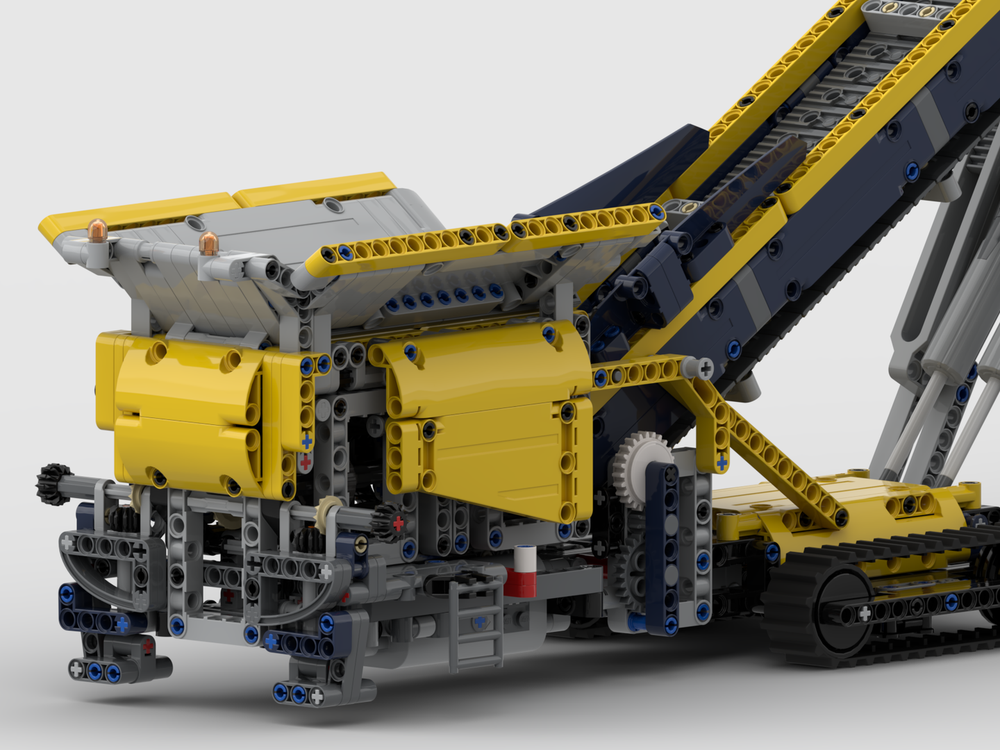 Lego Moc Mobile Hopper Feeder Conveyor Belt Förderband By Ironmax