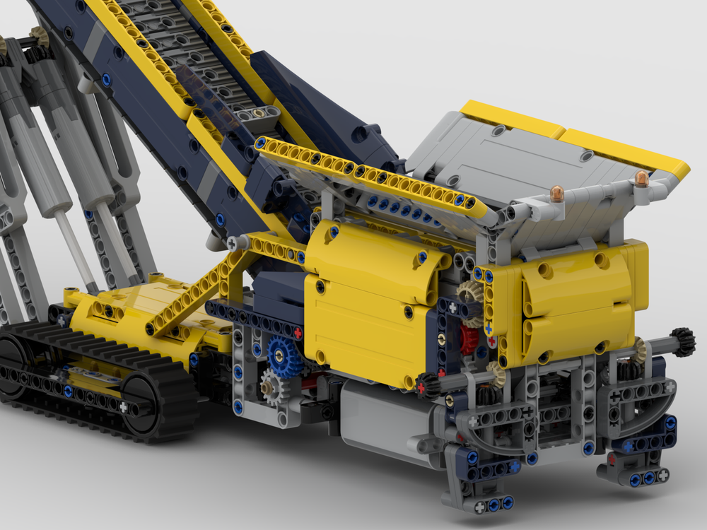 Lego Moc Mobile Hopper Feeder Conveyor Belt Förderband By Ironmax