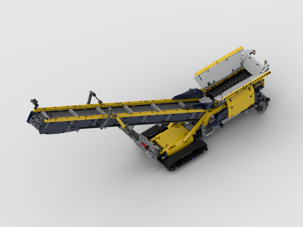 Lego Moc Mobile Hopper Feeder Conveyor Belt Förderband By Ironmax