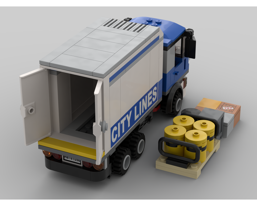 LEGO MOC City Lines Box Truck by HaulingBricks | Rebrickable - Build ...