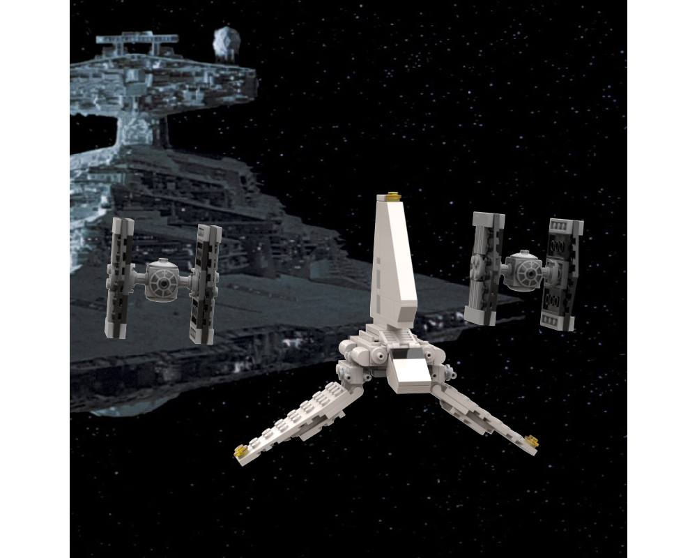 Lego Moc Micro Imperial Shuttle By Oshawhat45 Rebrickable Build