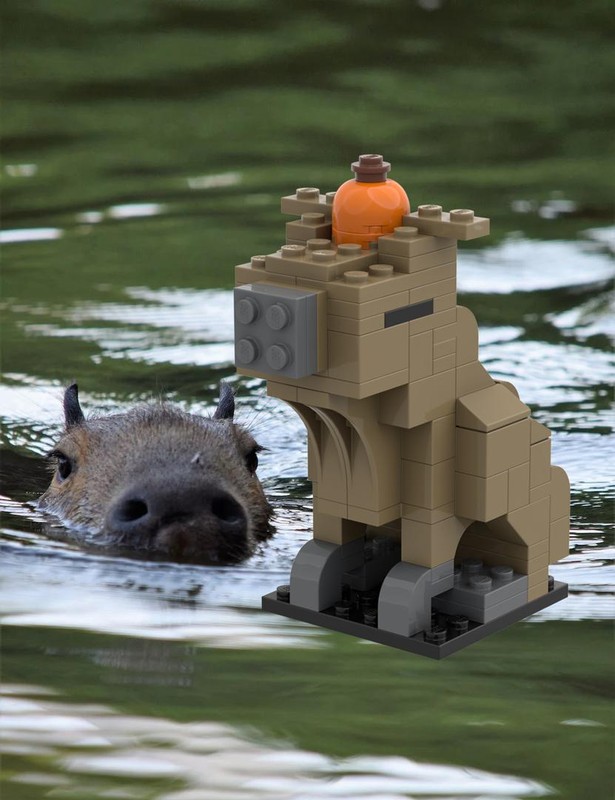 LEGO MOC Capybara by LucSoleBricks | Rebrickable - Build with LEGO