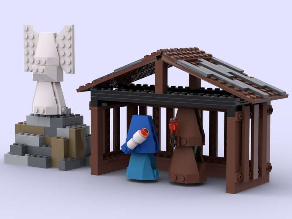 LEGO MOC Stable for Unique Abstract LEGO 17 piece Nativity Set by Gaudy ...