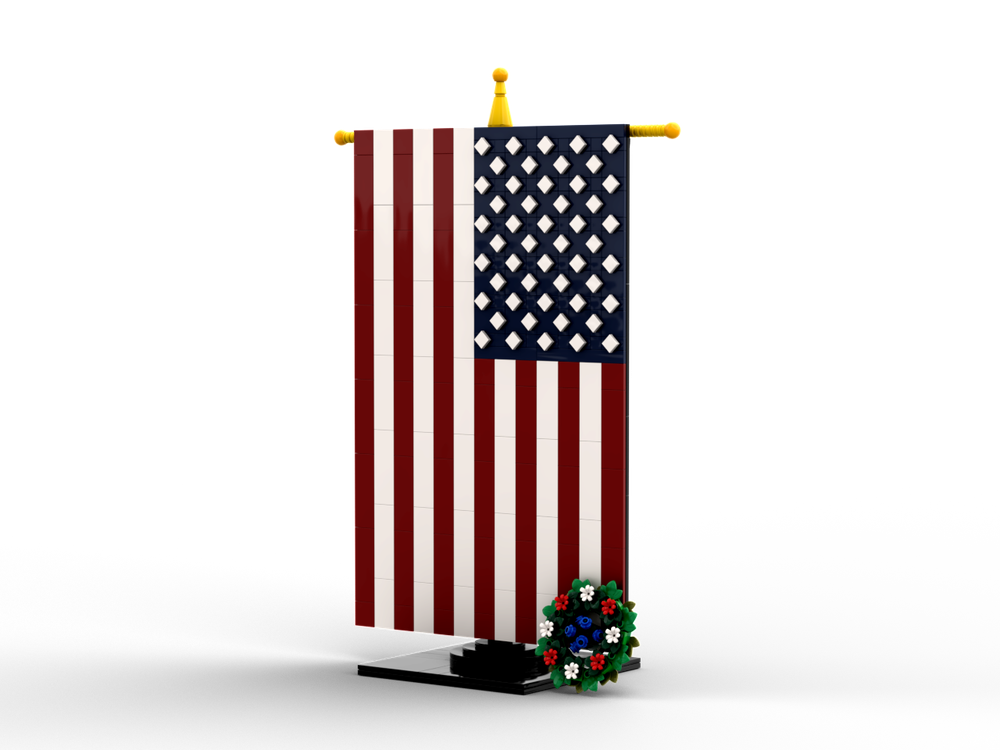LEGO MOC US Flag & Wreath (addon for my Bald Eagle MOC) by borysf ...