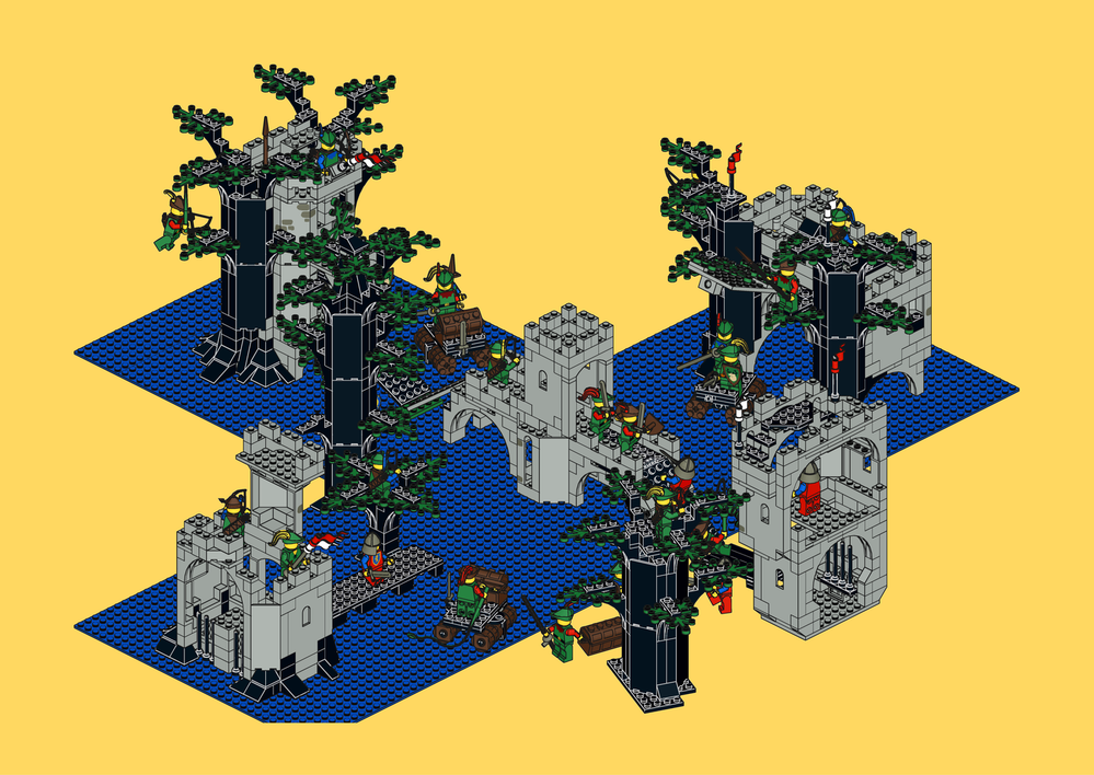 LEGO MOC 6077-2 Forestmen’s River Fortress - alternative models by SilentKnight | Rebrickable ...