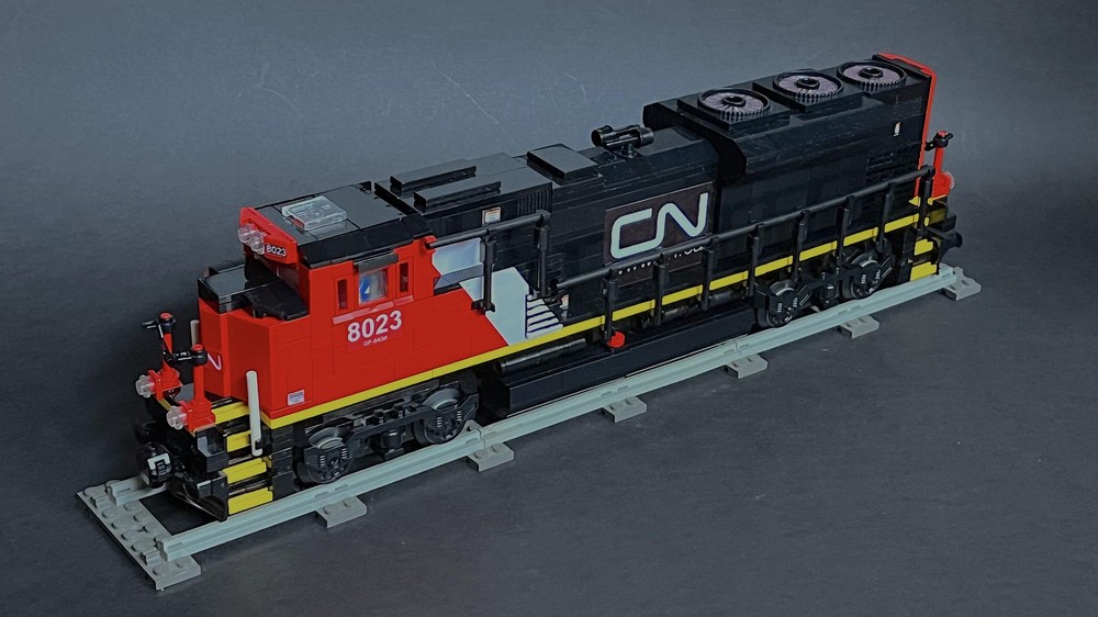 LEGO MOC CN Locomotive by JonvR | Rebrickable - Build with LEGO