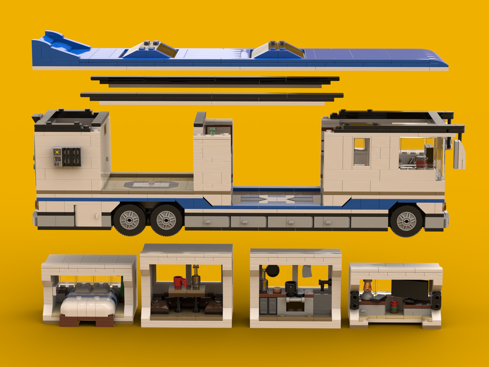 LEGO MOC Luxury Motorhome with Slide-Outs (Minifig-Scale) by ulix ...