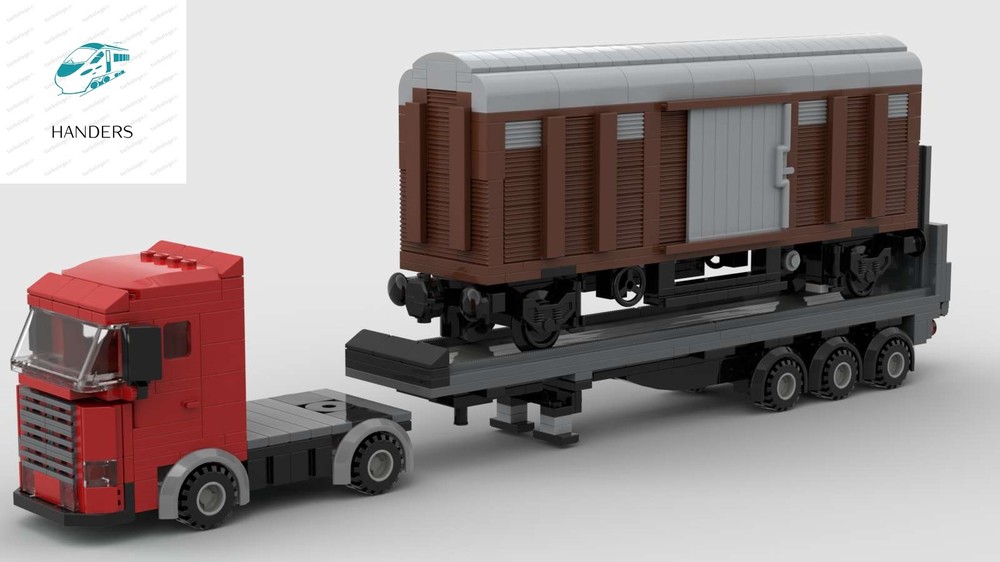 LEGO MOC Freight Wagon Transporter by Handers | Rebrickable - Build ...