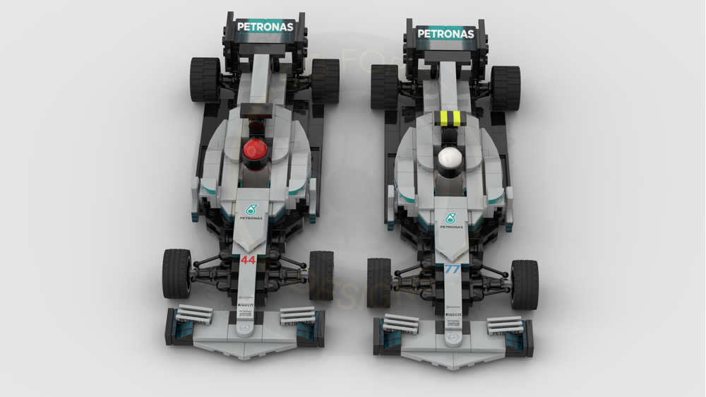 Lego Moc F1 Mercedes W08 By Cgforcedesigns Rebrickable Build With Lego