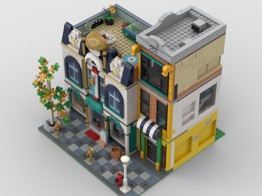 LEGO MOC Modular Radio Station by Dioxity | Rebrickable - Build with LEGO