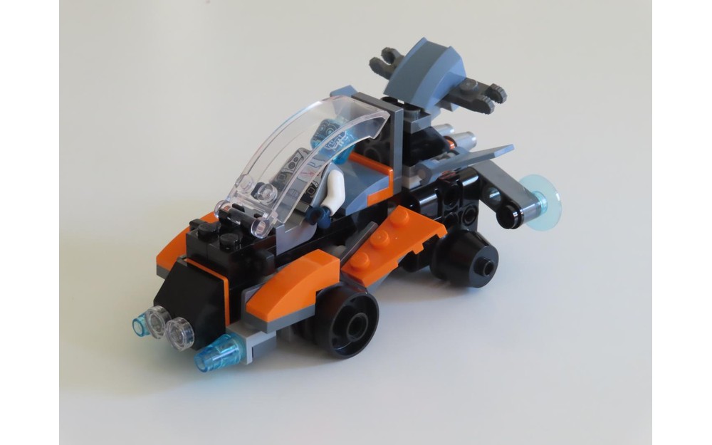 Lego Moc 31111 Rocket Car By Johnnytifosi Rebrickable Build With Lego