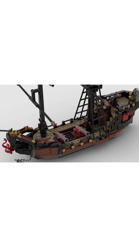 LEGO MOC Small Pirate Ship/ Brig v2.0 by itnael | Rebrickable - Build ...