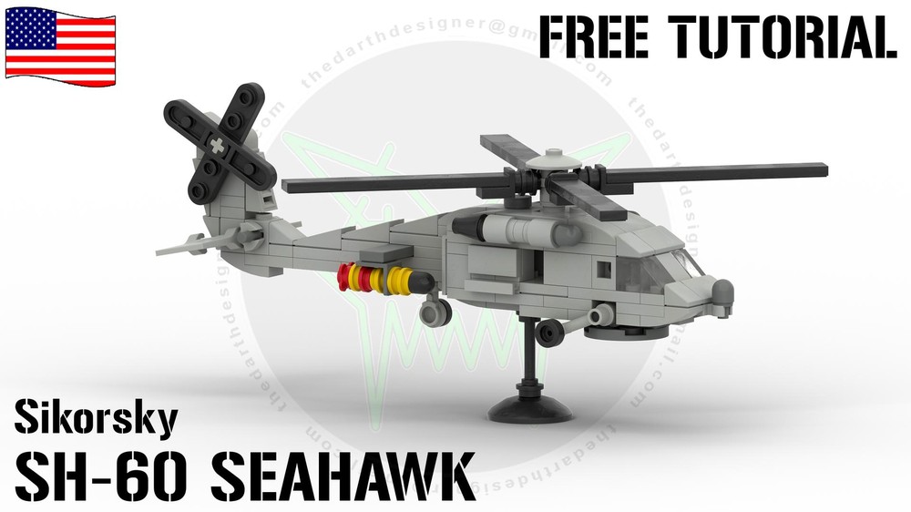 LEGO MOC SH-60 Seahawk - 1:100 Scale | FREE TUTORIAL by DarthDesigner ...