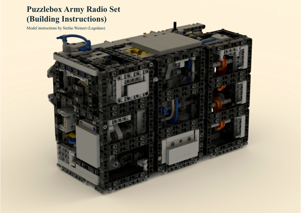 LEGO MOC 25 real different complex locks Puzzle Box Army Radio Set by legolaus | Rebrickable ...