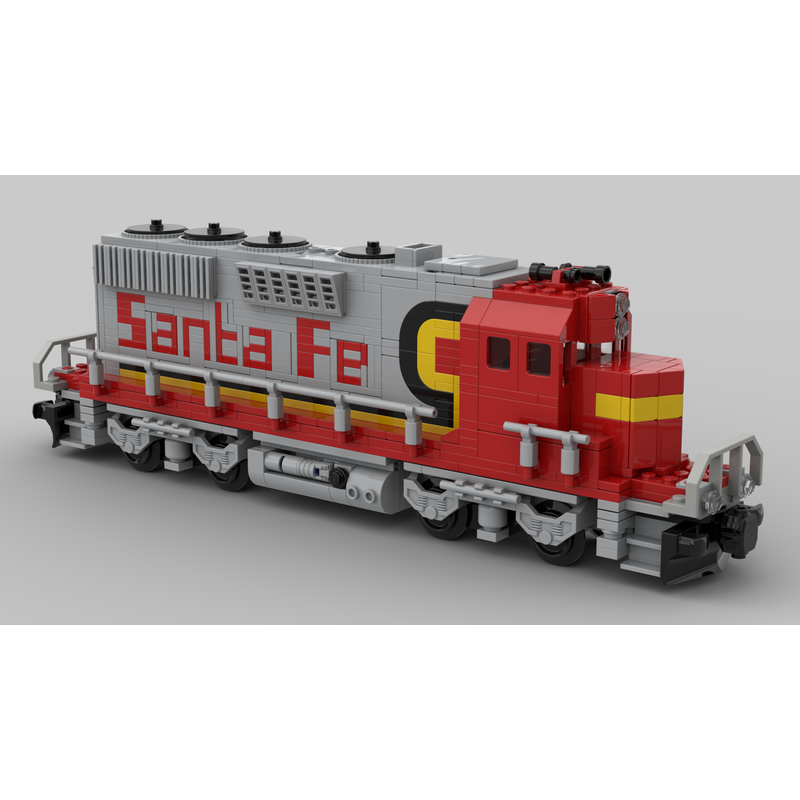 LEGO MOC GP30 Santa Fe diesel locomotive train by josszo | Rebrickable ...