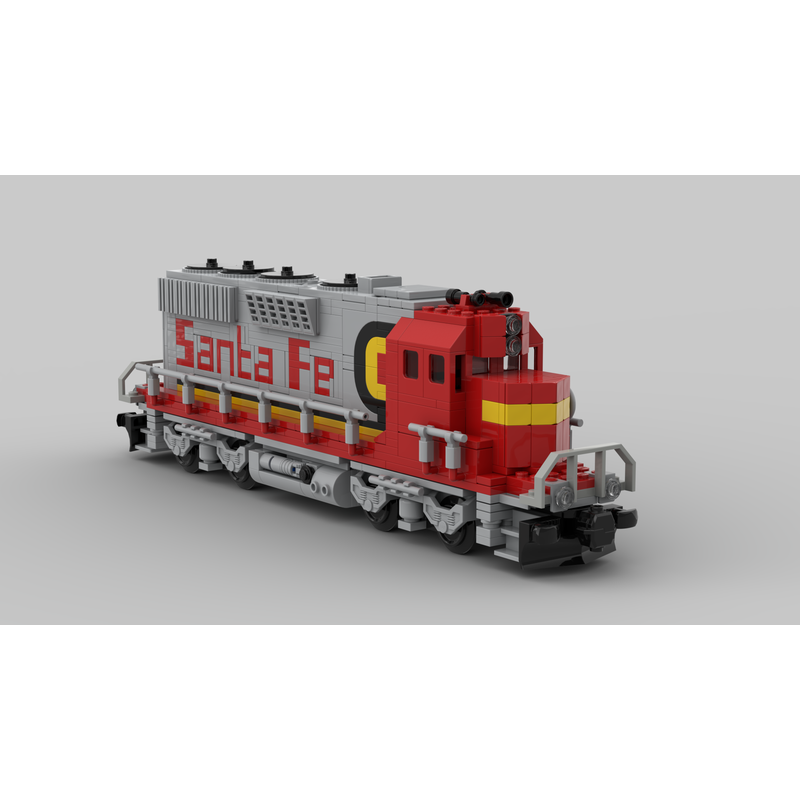 LEGO MOC GP30 Santa Fe diesel locomotive train by josszo | Rebrickable - Build with LEGO