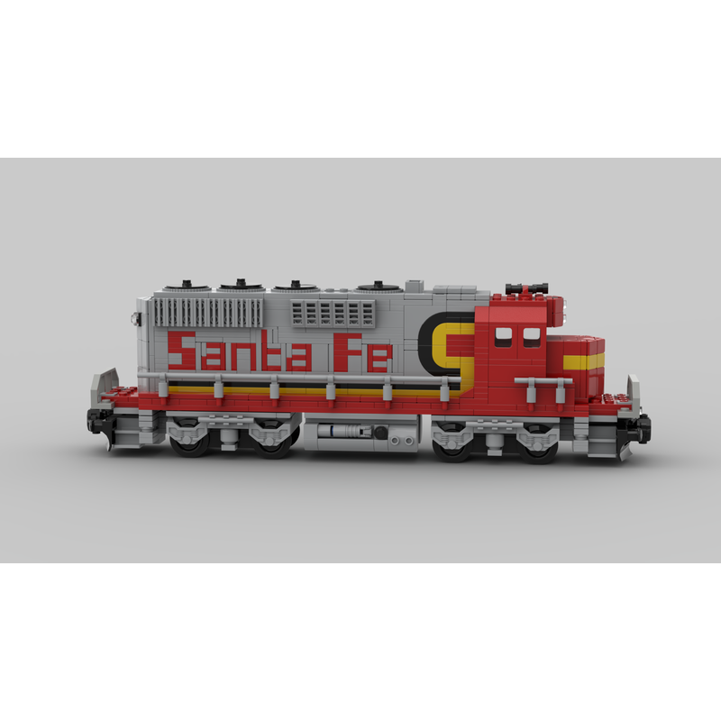 LEGO MOC GP30 Santa Fe diesel locomotive train by josszo | Rebrickable ...