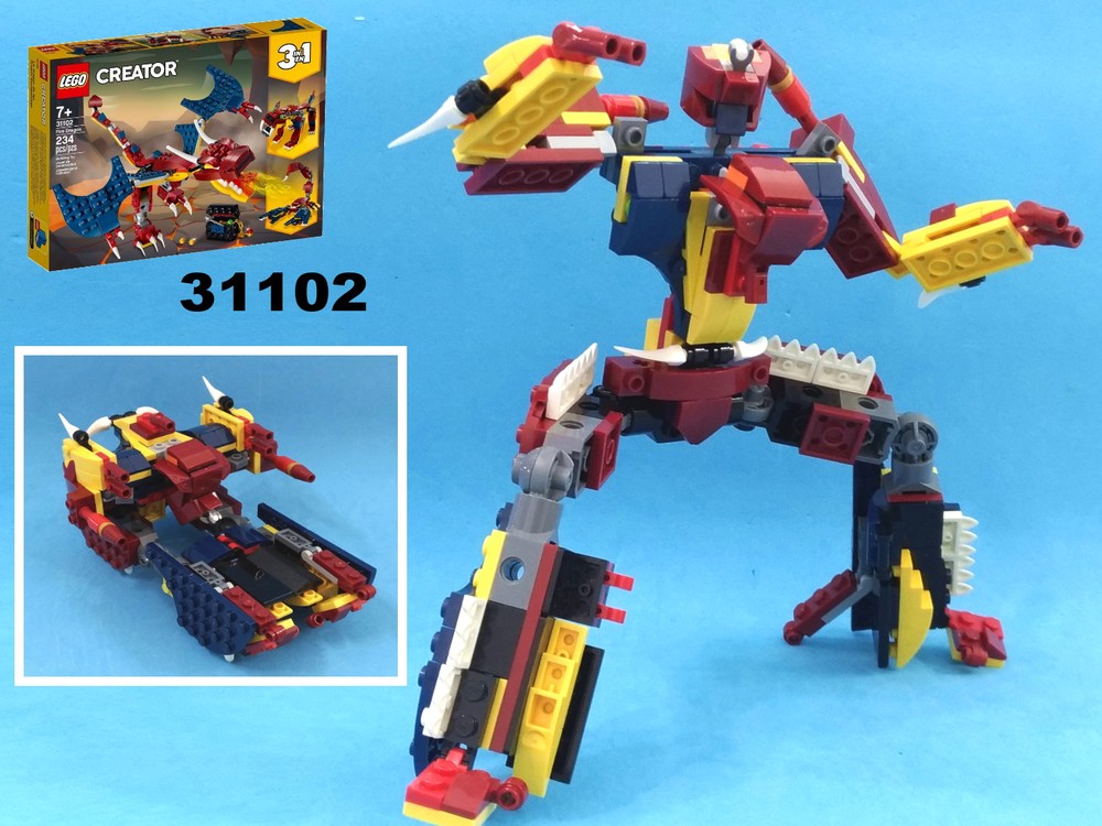 LEGO MOC Transformer Tank from LEGO Creator 31102: Fire Dragon by ...