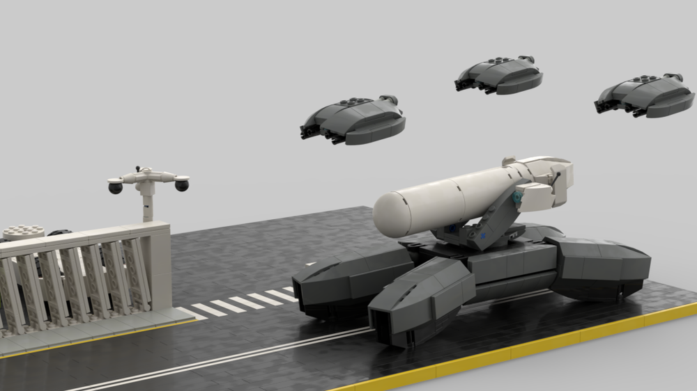 LEGO MOC Heavy Armored Drone by Futurism_Lego | Rebrickable - Build ...