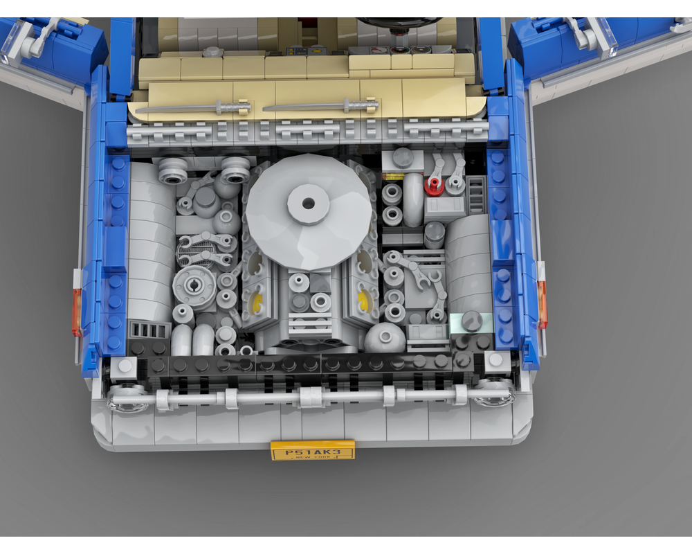 LEGO MOC Ford F100 1972 - blue version by syzygy87 | Rebrickable - Build with LEGO