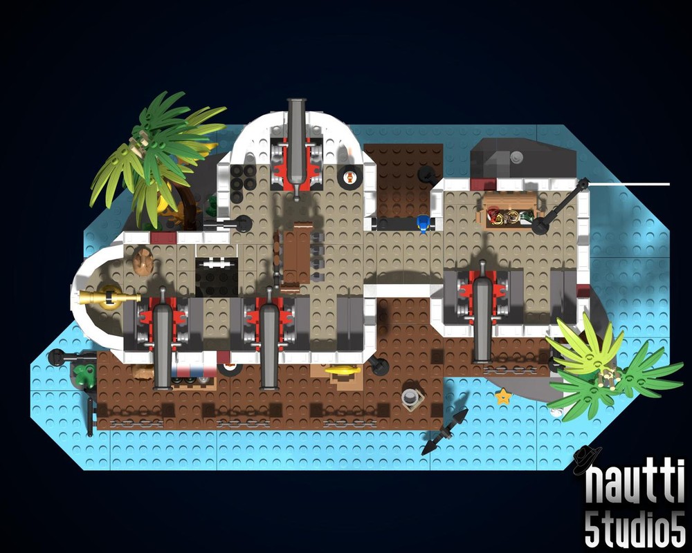 LEGO MOC Lagoon Lock-Up (6267 REMAKE) by hautti5 | Rebrickable - Build ...