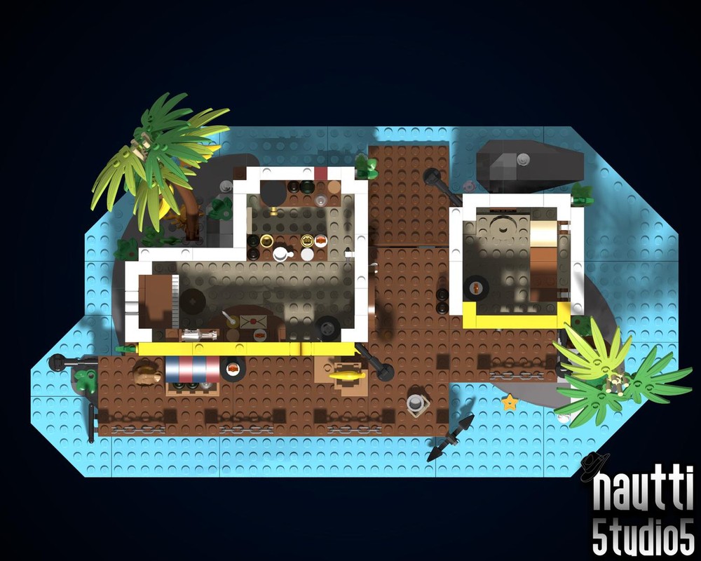 LEGO MOC Lagoon Lock-Up (6267 REMAKE) by hautti5 | Rebrickable - Build ...