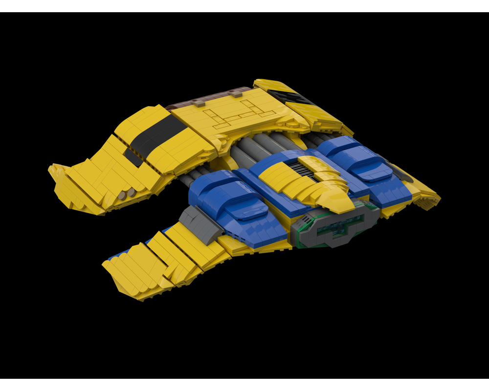 Lego Moc Protoss Shuttle By Magureanpaul Rebrickable Build With Lego
