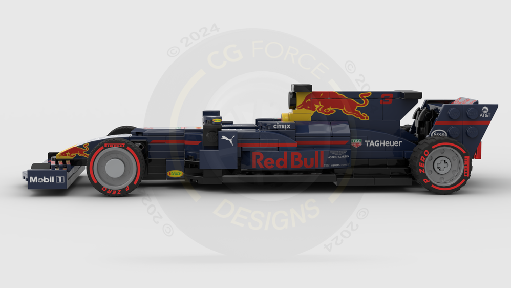 LEGO MOC F1 Redbull RB13 by CGForceDesigns | Rebrickable - Build with LEGO