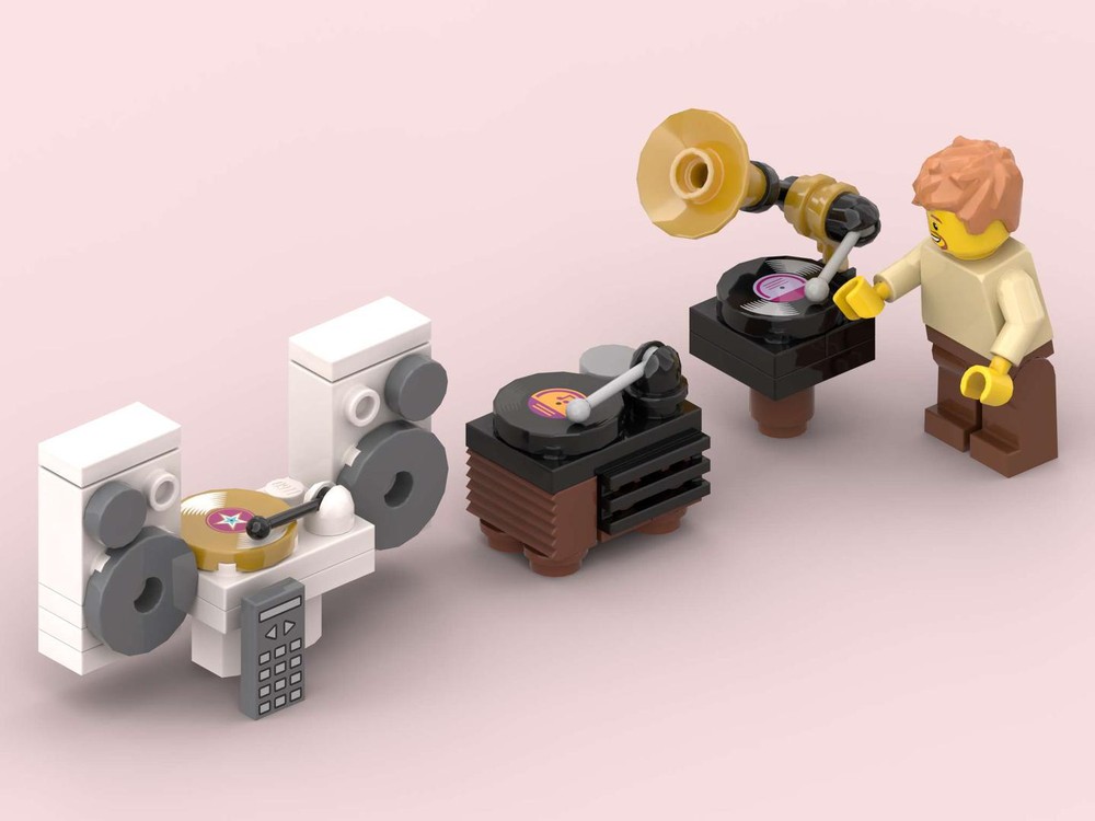 LEGO MOC Sound of Music: Gramophone to Hi-Fi Stereo System by fidi70 ...