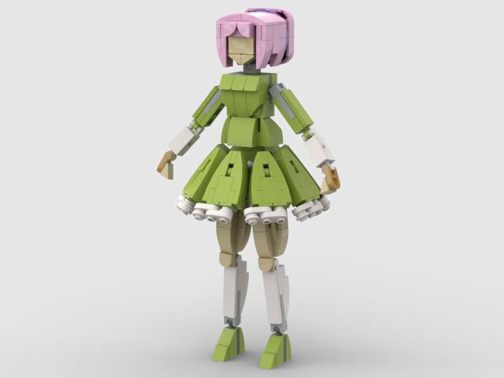 LEGO MOC Girl with dress by Vahmi | Rebrickable - Build with LEGO