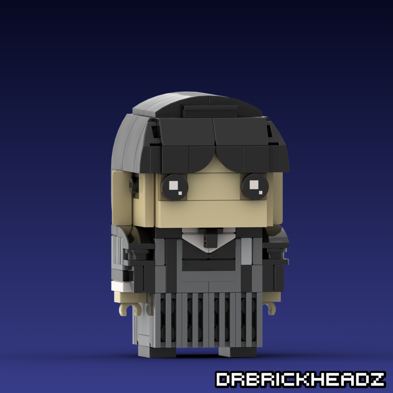 LEGO MOC Wednesday Addams (Nevermore Academy) Brickheadz by ...