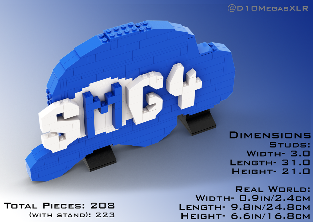 LEGO MOC SMG4 Logo by D10MegasXLR | Rebrickable - Build with LEGO