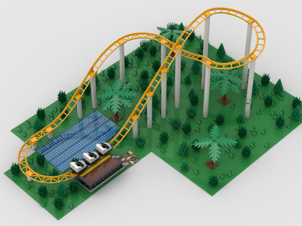 LEGO MOC roller coaster by Lego-my-lego-eggo | Rebrickable - Build with ...