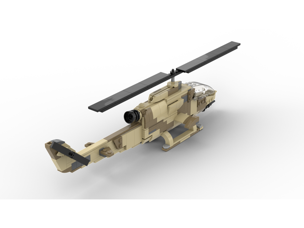 LEGO MOC AH-1F / AH-1S Cobra Minifig Scale (1:42) by Qwinter | Rebrickable - Build with LEGO